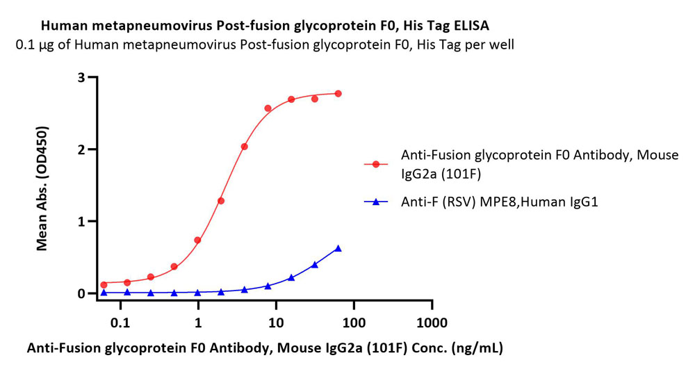 Human metapneumovirus Post-fusion glycoprotein F0, His Tag (MALS ...